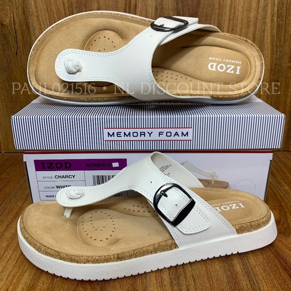 Izod | Shoes | Izod Womens Charcy Strap Sandal White | Poshmark